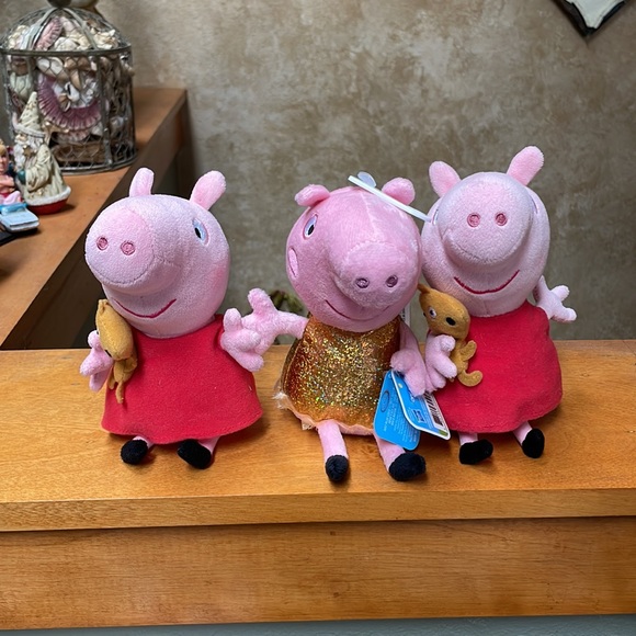 Ty and Hasbro | Toys | One Hasbro Hollywood Peppa Pig And Two Ty Peppa ...